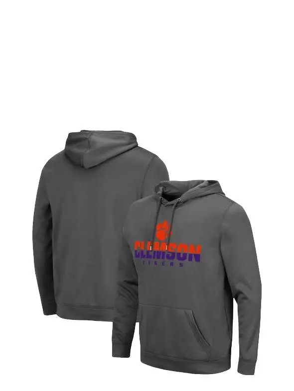 COLOSSEUM Clemson Tigers Graphic Pullover Hoodie - Charcoal