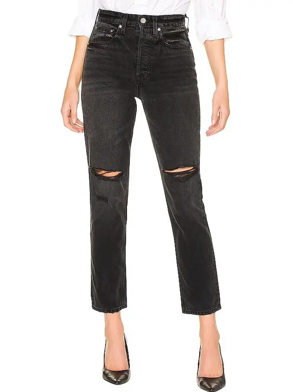 GRLFRND Karolina High-rise Straight Crop Jeans - Lexington