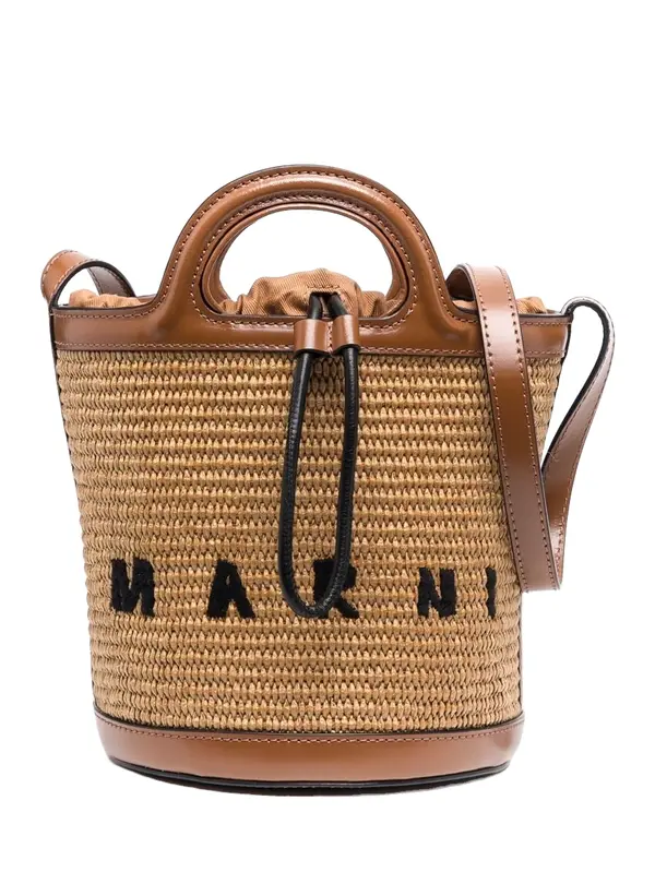 Marni Tropicalia Bucket Bag - Brown