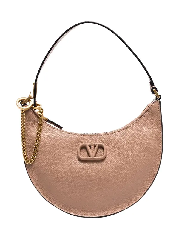 Valentino Garavani Mini Vlogo Signature Hobo Bag - Neutrals