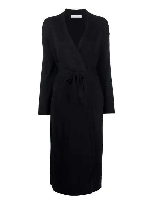 Fabiana Filippi Belted Longline Cardigan - Black