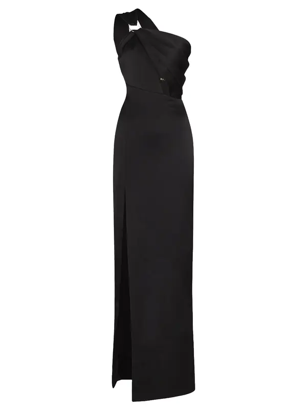 RASARIO One-shoulder Maxi Dress - Black