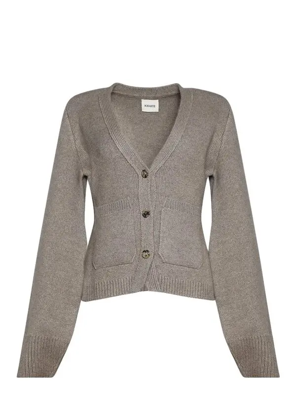 Khaite Scarlet Cashmere Cardigan - Tan