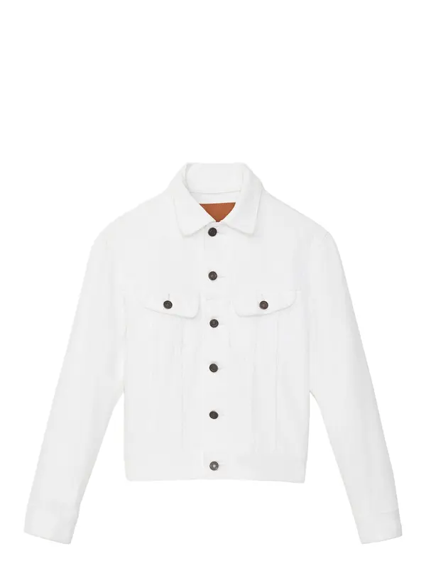 Lafayette 148 New York L148 Denim Jacket - White