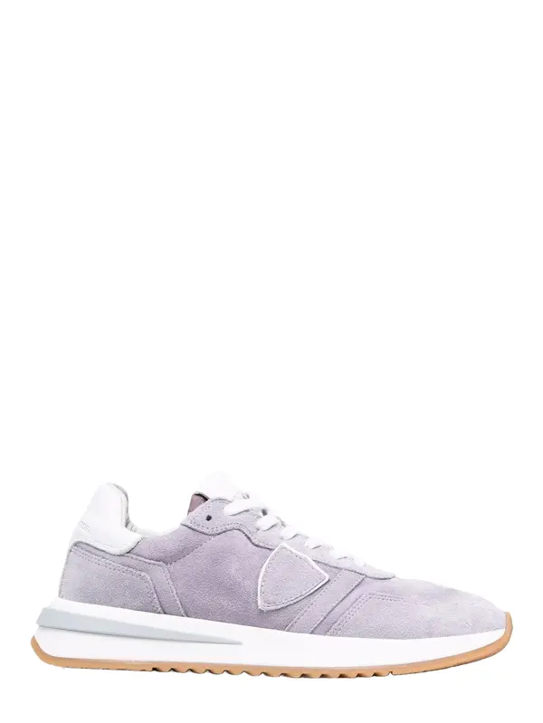 Philippe Model Logo Patch Sneakers - Purple