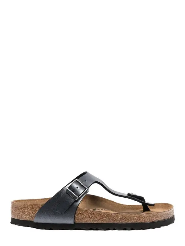 BIRKENSTOCK Buckle-detail Flat Sandals - Black
