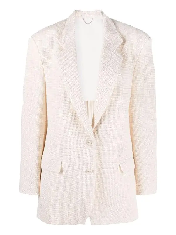 Magda Butrym Single-breasted Blazer - Neutrals