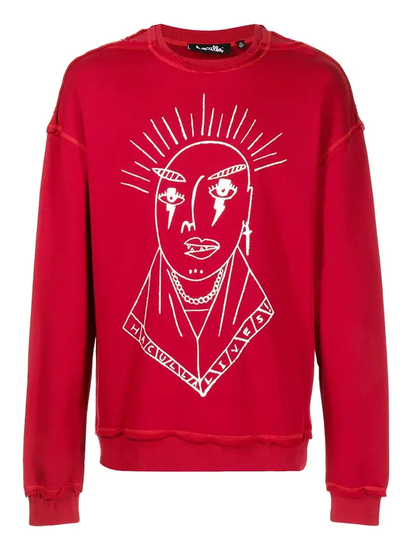 HACULLA. Logo-print Jumper - Red