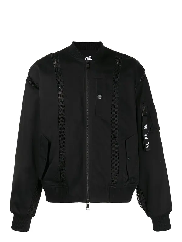 HACULLA. Mesh-panel Bomber Jacket - Black
