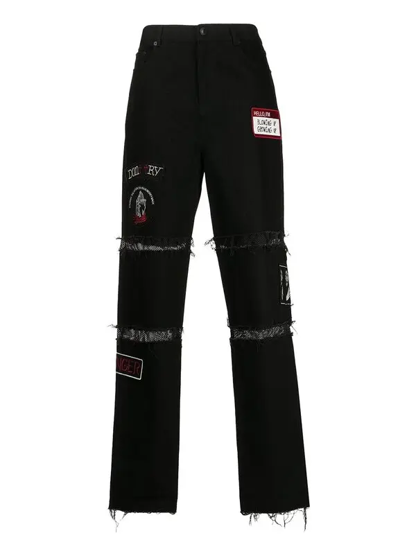HACULLA. Eternal Salvation Straight Leg Jeans - Black