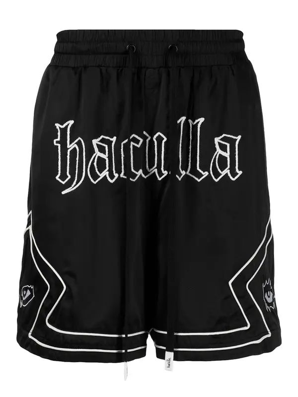 HACULLA. Gothic Track Shorts - Black