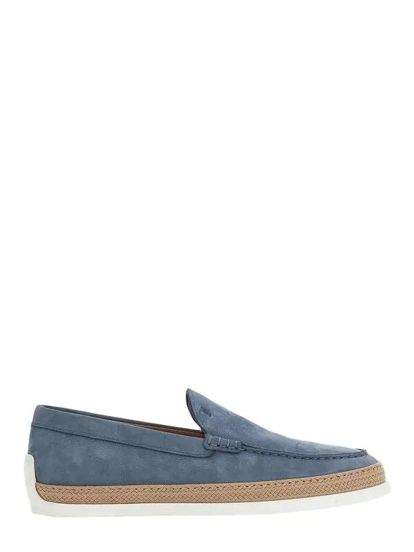 TOD'S Suede Tv Espadrilles - Light Blue