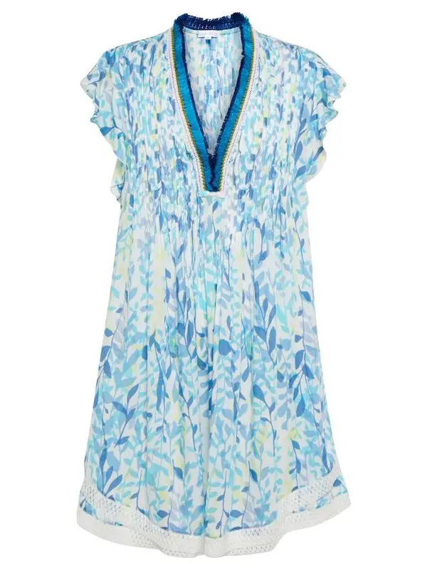 Poupette St Barth Sasha Printed Minidress - Blue