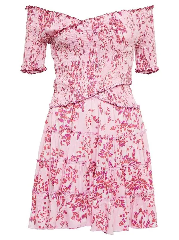 Poupette St Barth Soledad Printed Mini Dress - Multicoloured