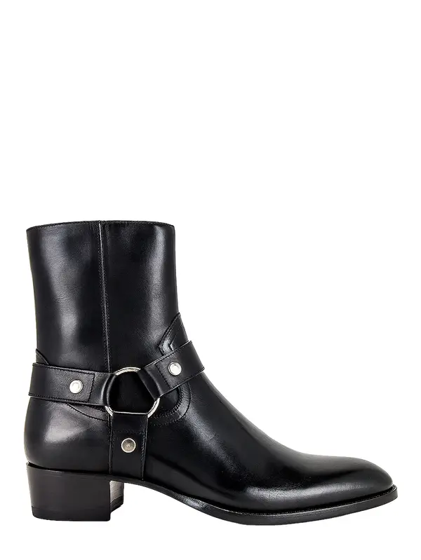 Saint Laurent Wyatt Harness Boots - Noir