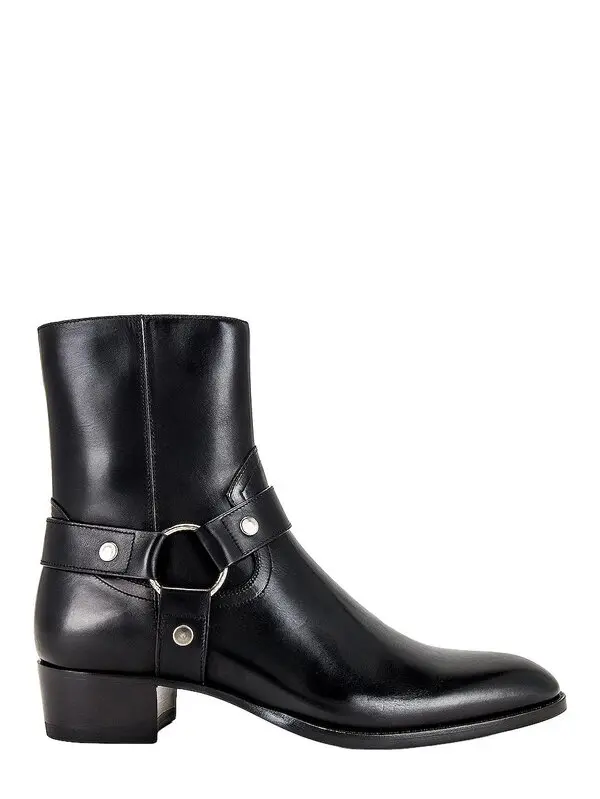 Saint Laurent Wyatt Harness Boots - Noir