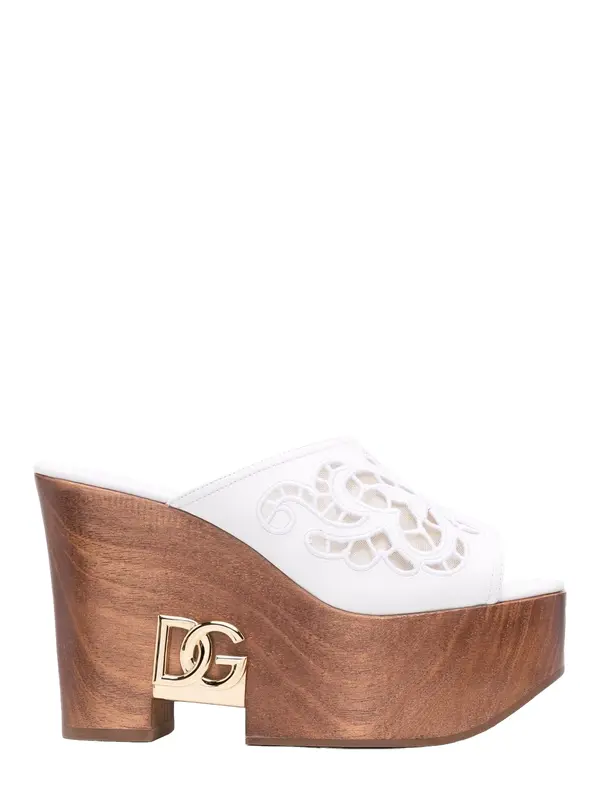 Dolce & Gabbana Platform Sole Sandals - White