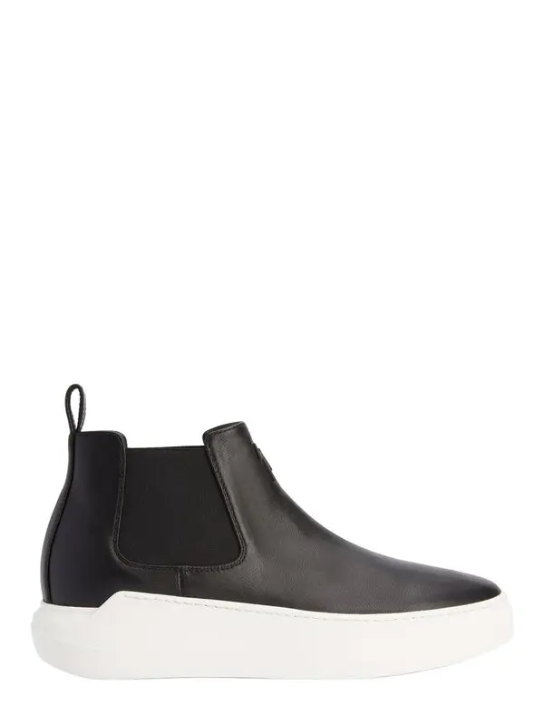 GIUSEPPE ZANOTTI Conley Leather Ankle Boots - Black