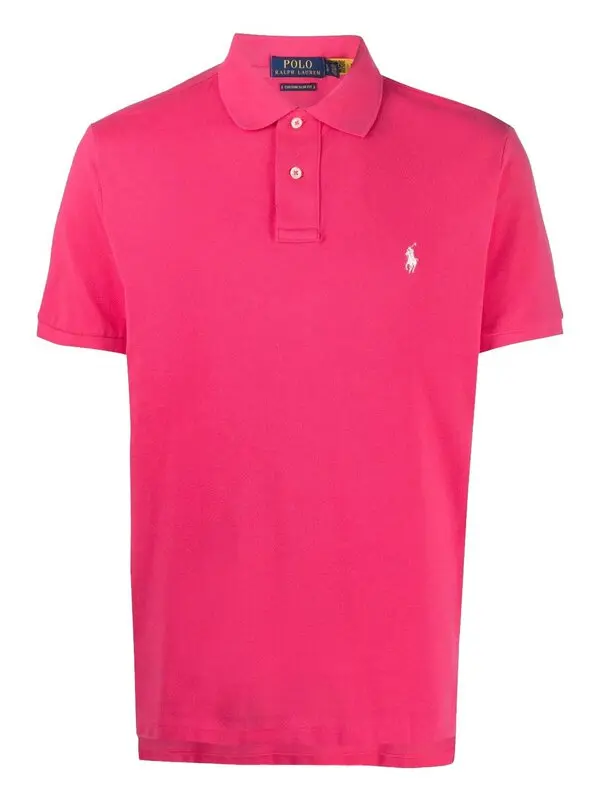 Polo Ralph Lauren Piqué Embroidered Polo Shirt - Pink