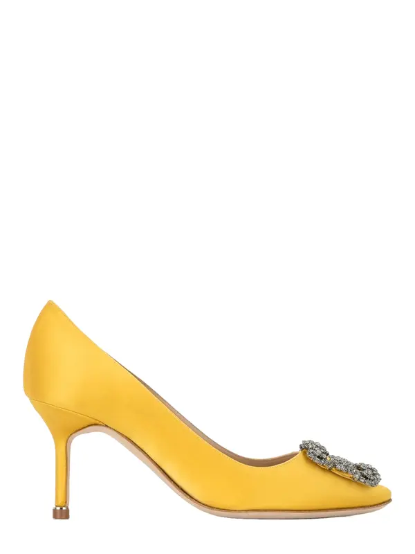 Manolo Blahnik Hangisi 70mm Pumps - Yellow