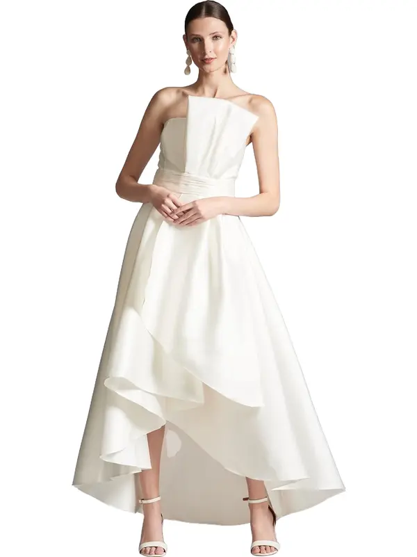 Sachin & Babi Tara Gown - White