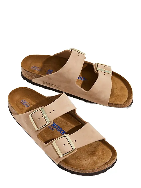 BIRKENSTOCK Arizona Soft Footbed Sandals - Sandcastle Nubuck