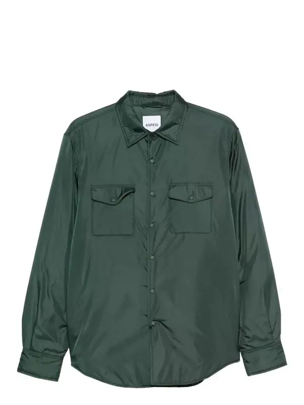 Aspesi 13 Piu Padded Shirt Jacket - Green