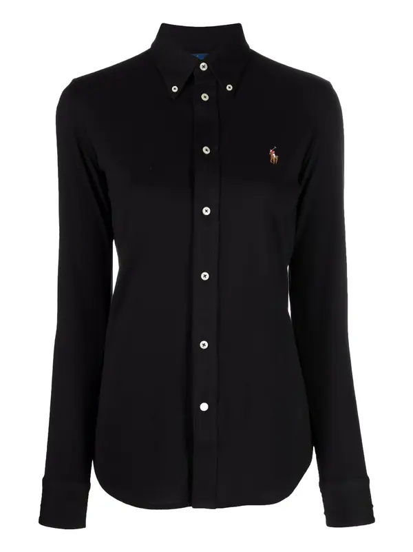 Polo Ralph Lauren Embroidered Logo Shirt - Black