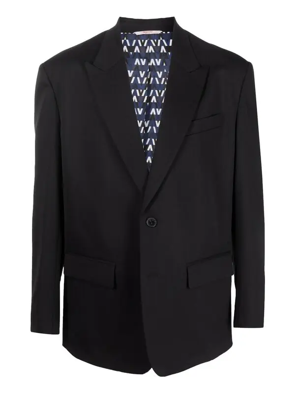 Valentino Garavani Single-breasted Blazer - Black