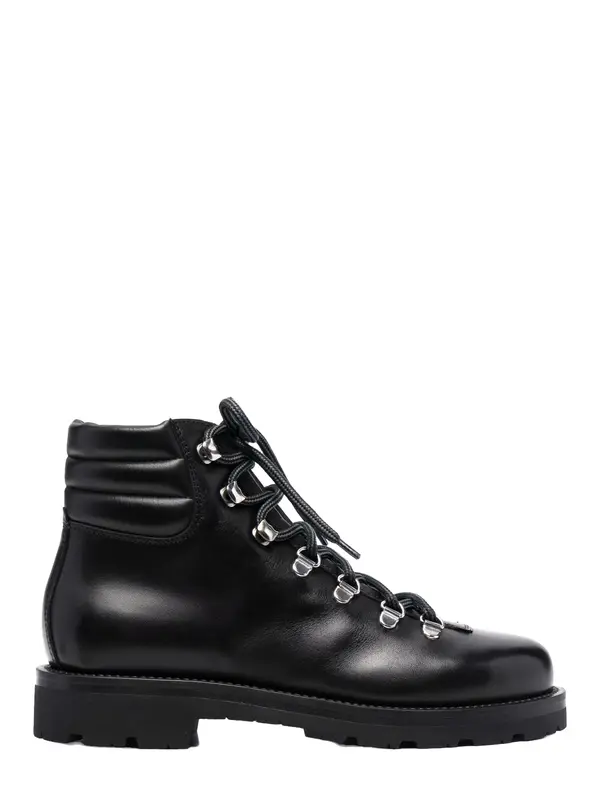 SCAROSSO Catherine Leather Boots - Black