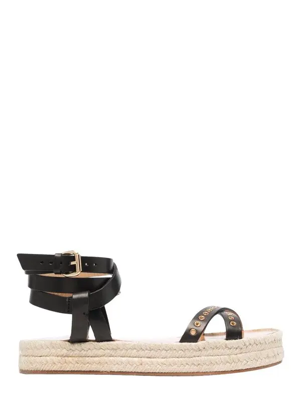 Isabel Marant Melyz Espadrille Sandals - Black