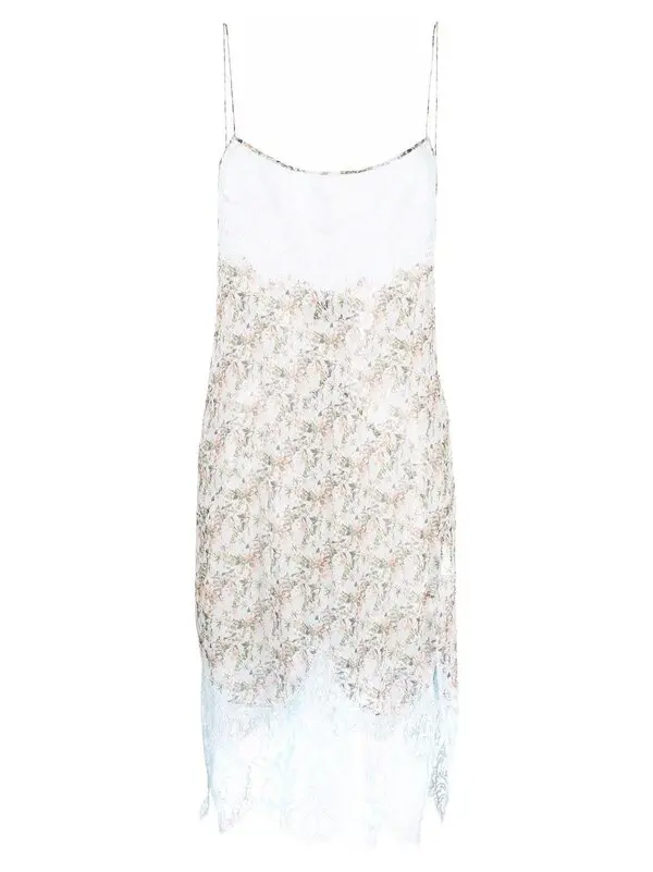Dsquared2 Floral-print Silk Dress - Blue