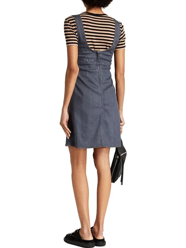 Rag & Bone Paula Denim Mini Dress - Gray