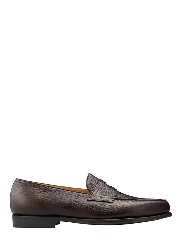 John Lobb Lopez Moorland Leather Loafers - Burnt Umber