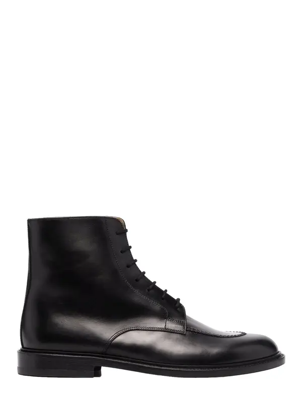 SCAROSSO Ben Lace-up Boots - Black