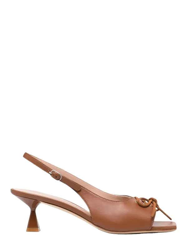 SCAROSSO Bella Slingback Sandals - Brown