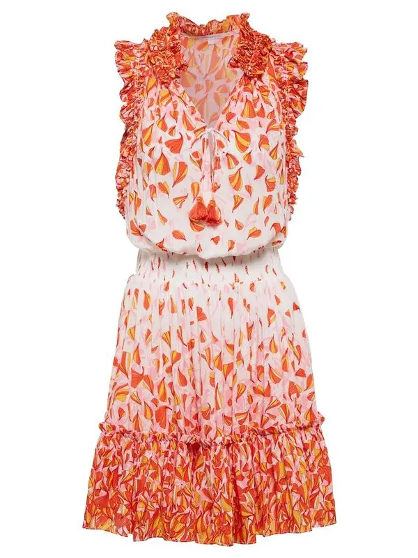 Poupette St Barth Triny Printed Mini Dress - Pink