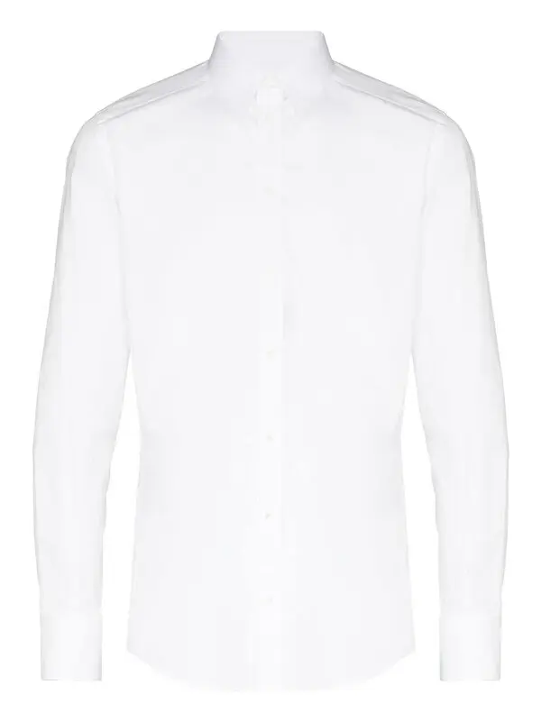 Dolce & Gabbana Long-sleeve Cotton Shirt - White