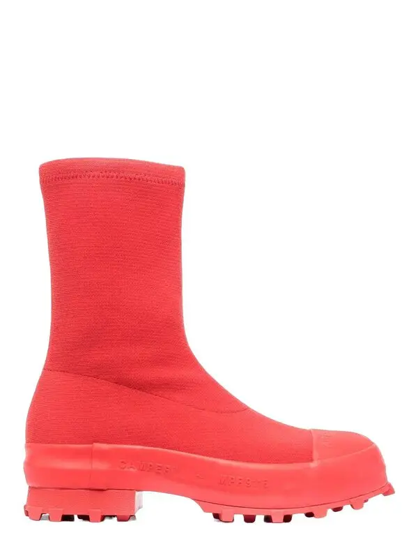 Camper Traktori Stretch-knit Boots - Red