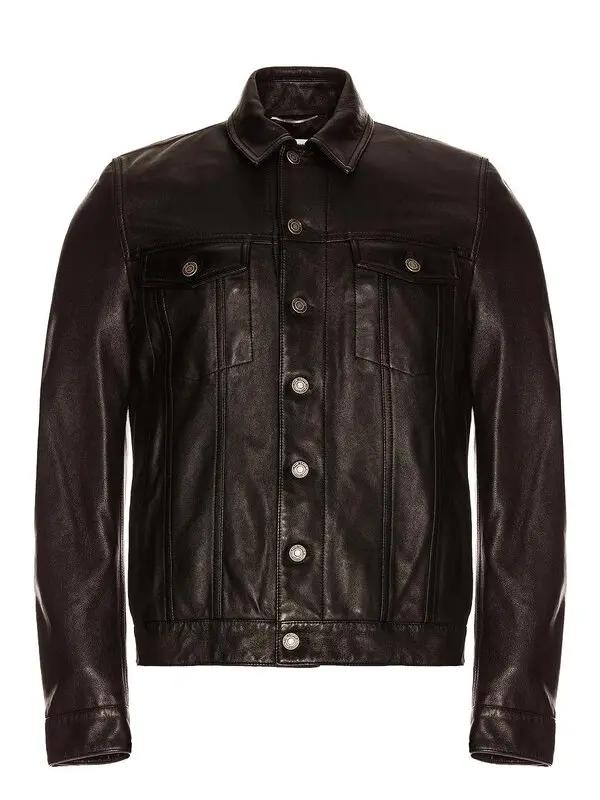 Saint Laurent Classic Leather Jacket - Black