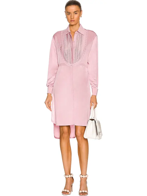Alaïa Edition 1993 Tailored Shirt Dress - Rose