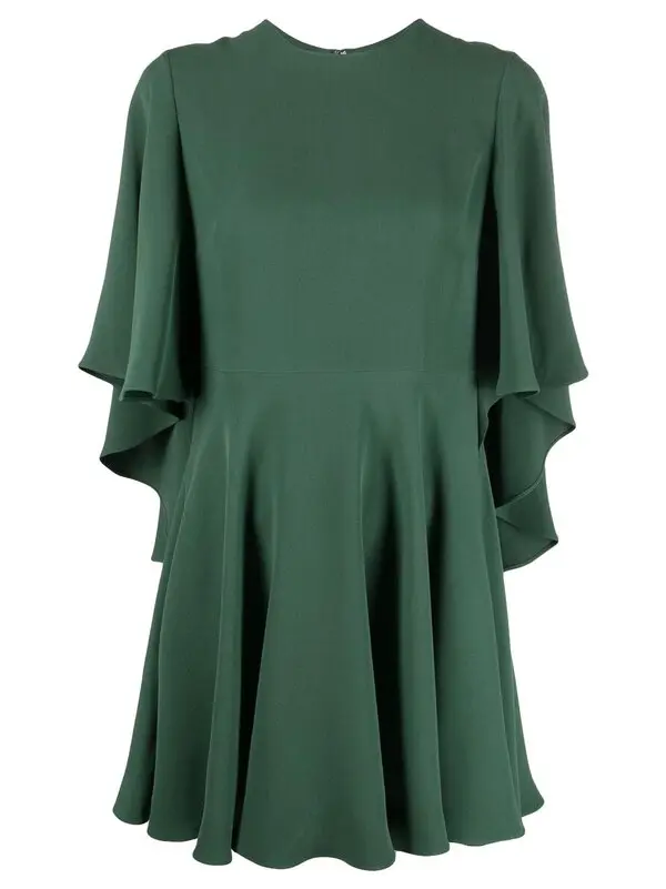 Valentino Garavani Flared Mini Dress - Green
