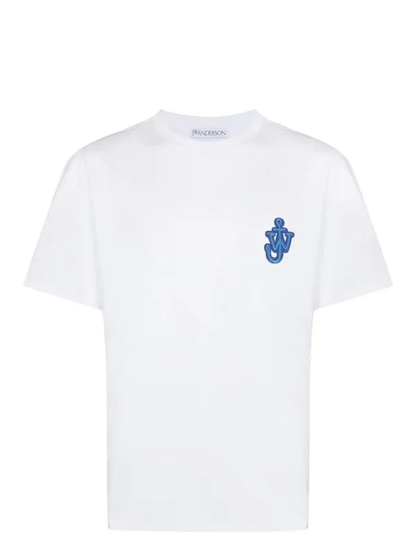 JW Anderson Anchor-patch Cotton T-shirt - White