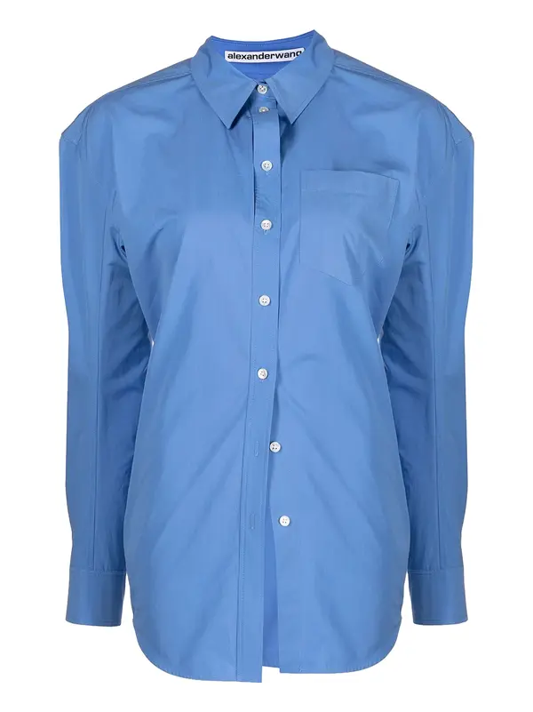 Alexander Wang Ruched Button-up Shirt - Blue