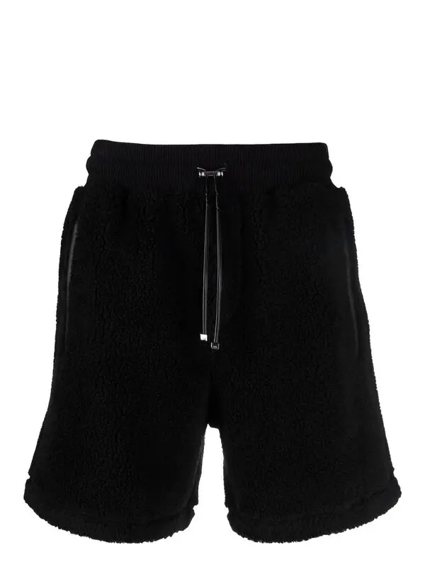 Amiri Fleece Track Shorts - Black