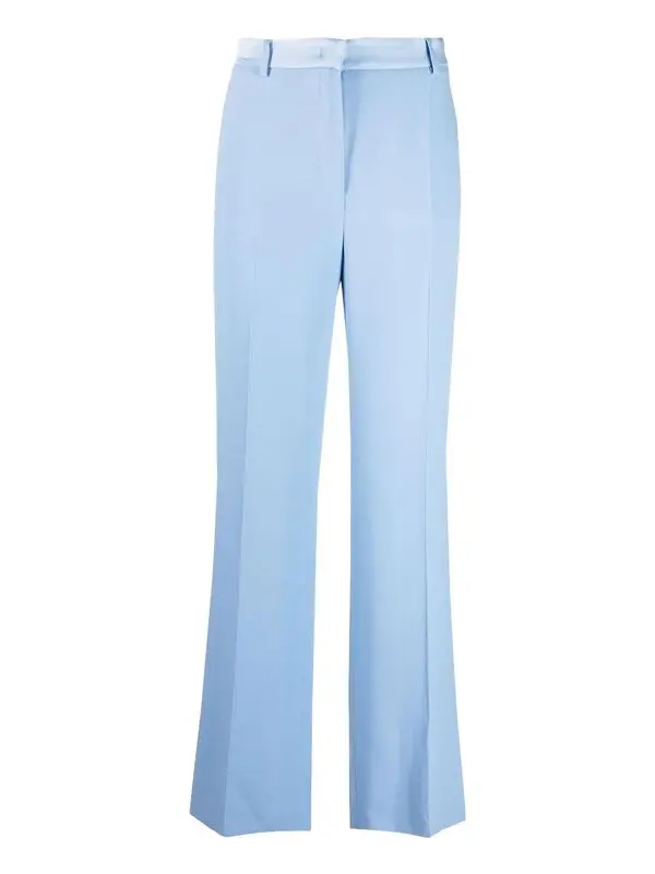 Alberta Ferretti High-waisted Straight Leg Tailored Trousers - Blue