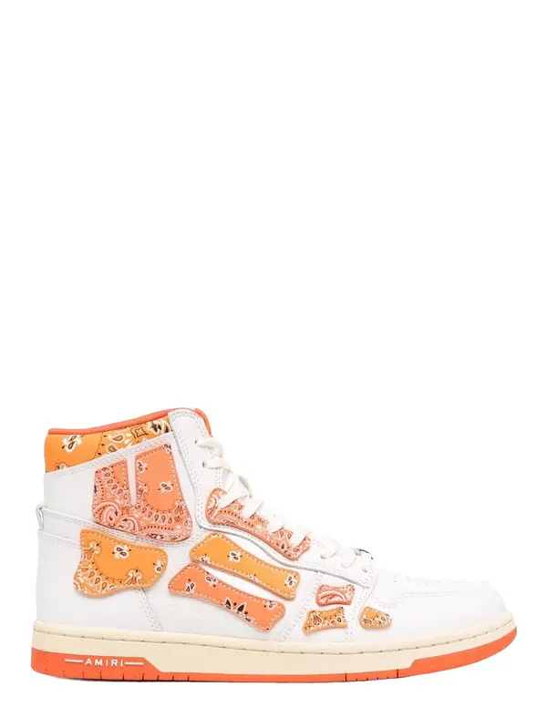 Amiri Skel-top Hi Bandana Sneakers - White