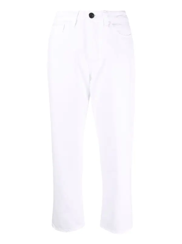 3x1 High-rise Cropped Jeans - White