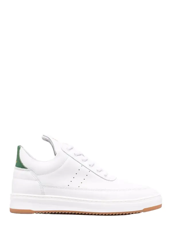Filling Pieces Leather Sneakers - White