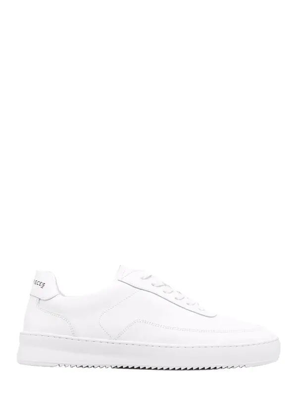 Filling Pieces Branded Heel-counter Sneakers - White